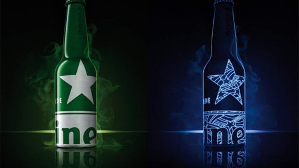 Heineken’s Glow in the Dark Bottle Lights up the Night - Concrete ...