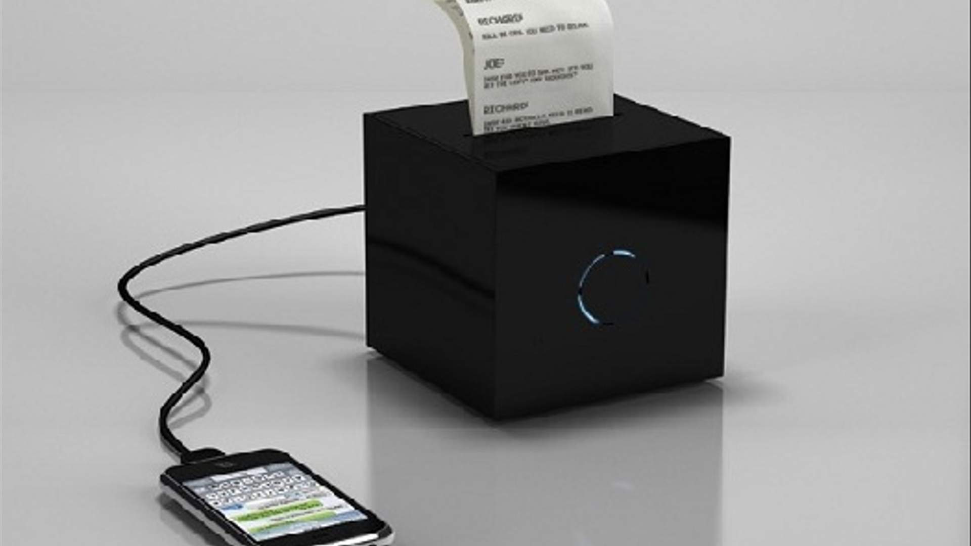 The Blackbox Mobile SMS Message Printer - Concrete Playground
