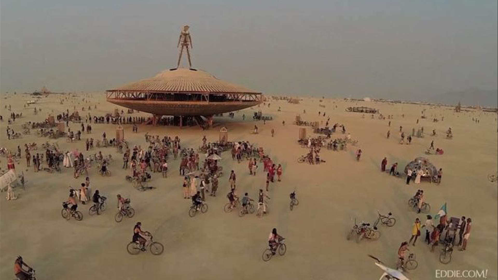 Take a Tour of Burning Man on the Back of a Drone - Concrete Playground