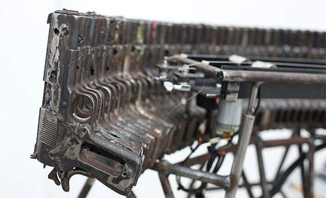 Real Musical Instruments Crafted from Deadly Weapons - Concrete Playground