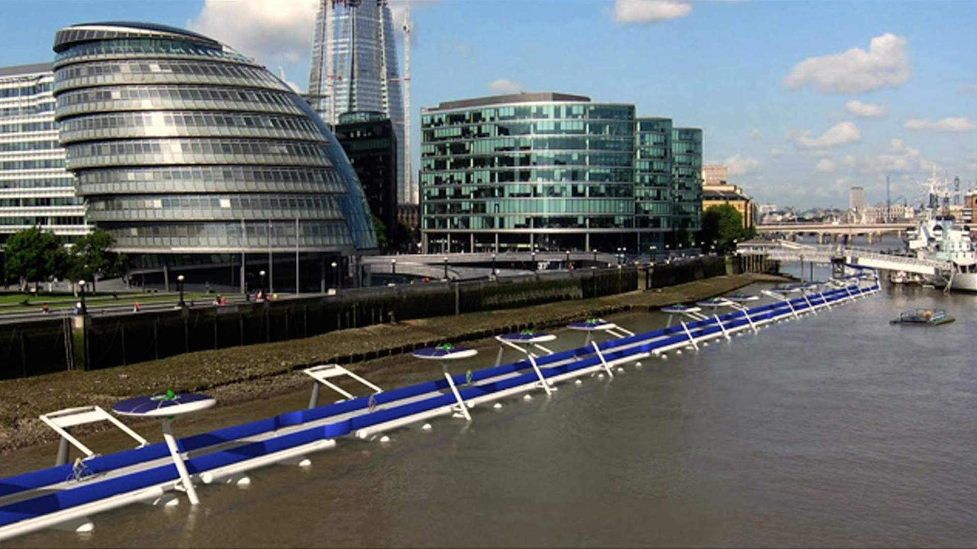 Floating Bike Path Could Have Cyclists Riding on the River Thames ...