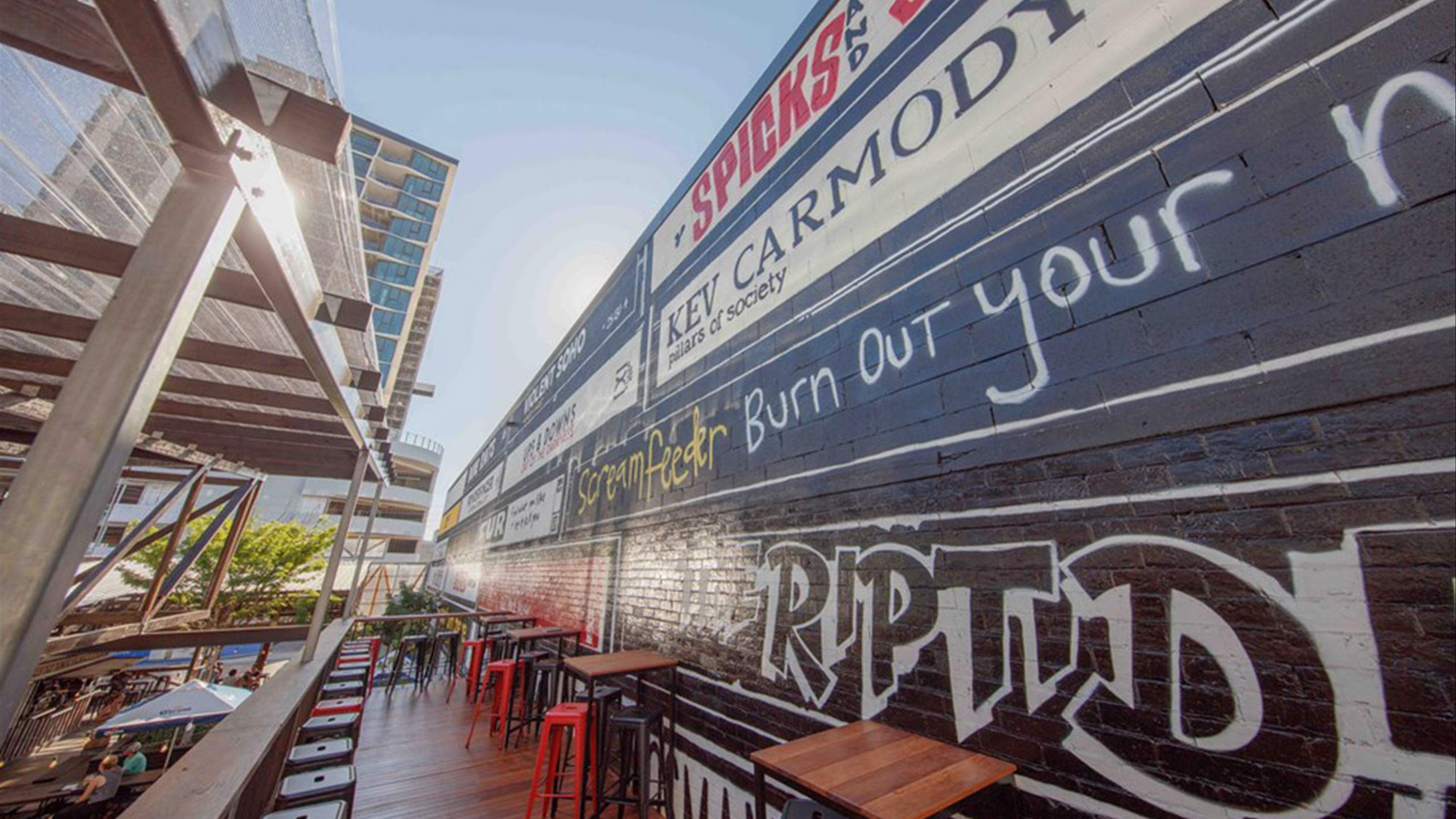 The Triffid Has a Sunny New Beer Garden Deck - Concrete Playground