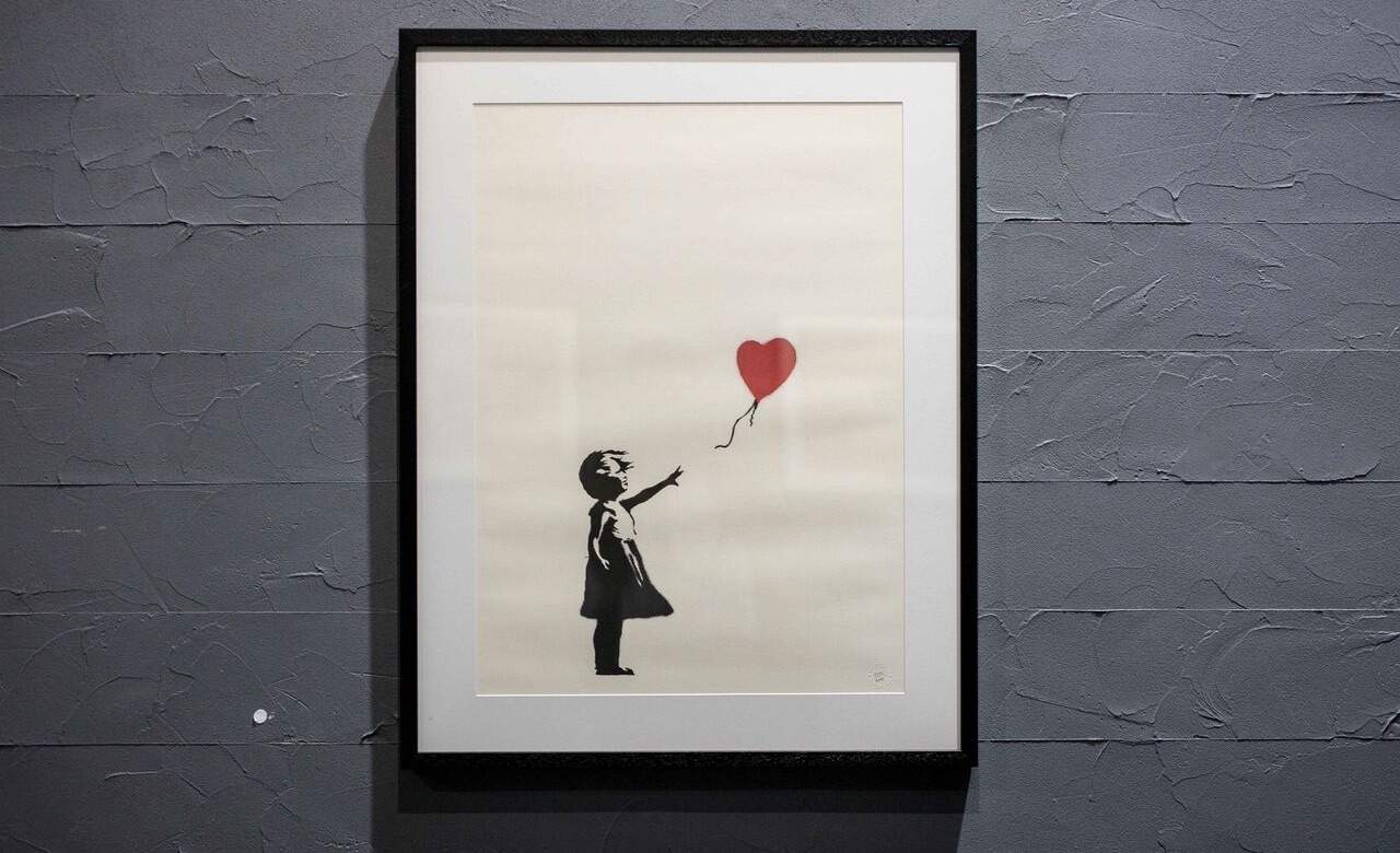 Banksy's Iconic 'Girl with Balloon' Artwork Self-Destructs Moments ...