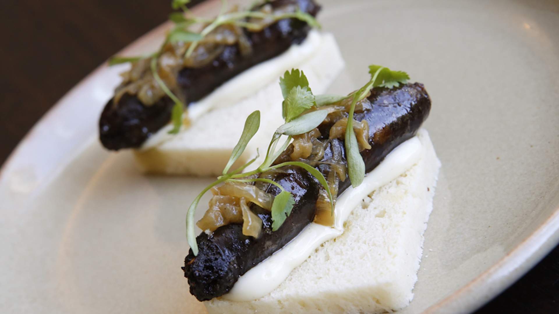 A Blood Sausage Sanga at Ester - Concrete Playground