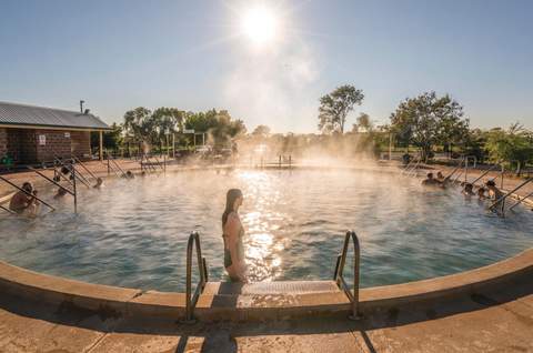 Lightning Ridge Hot Bore Baths - Concrete Playground