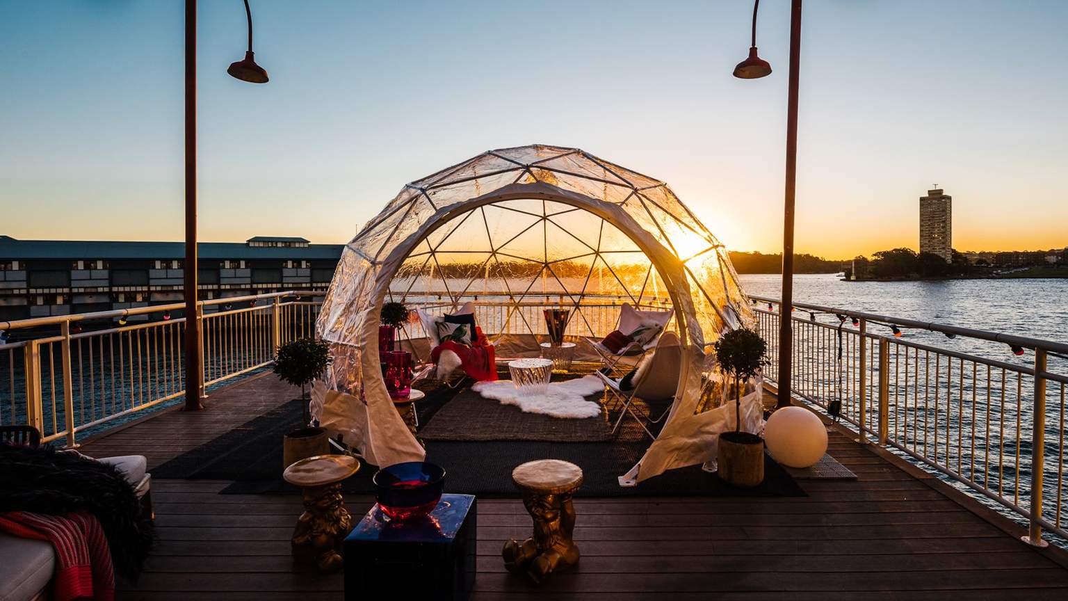 Igloos on the Pier - Concrete Playground