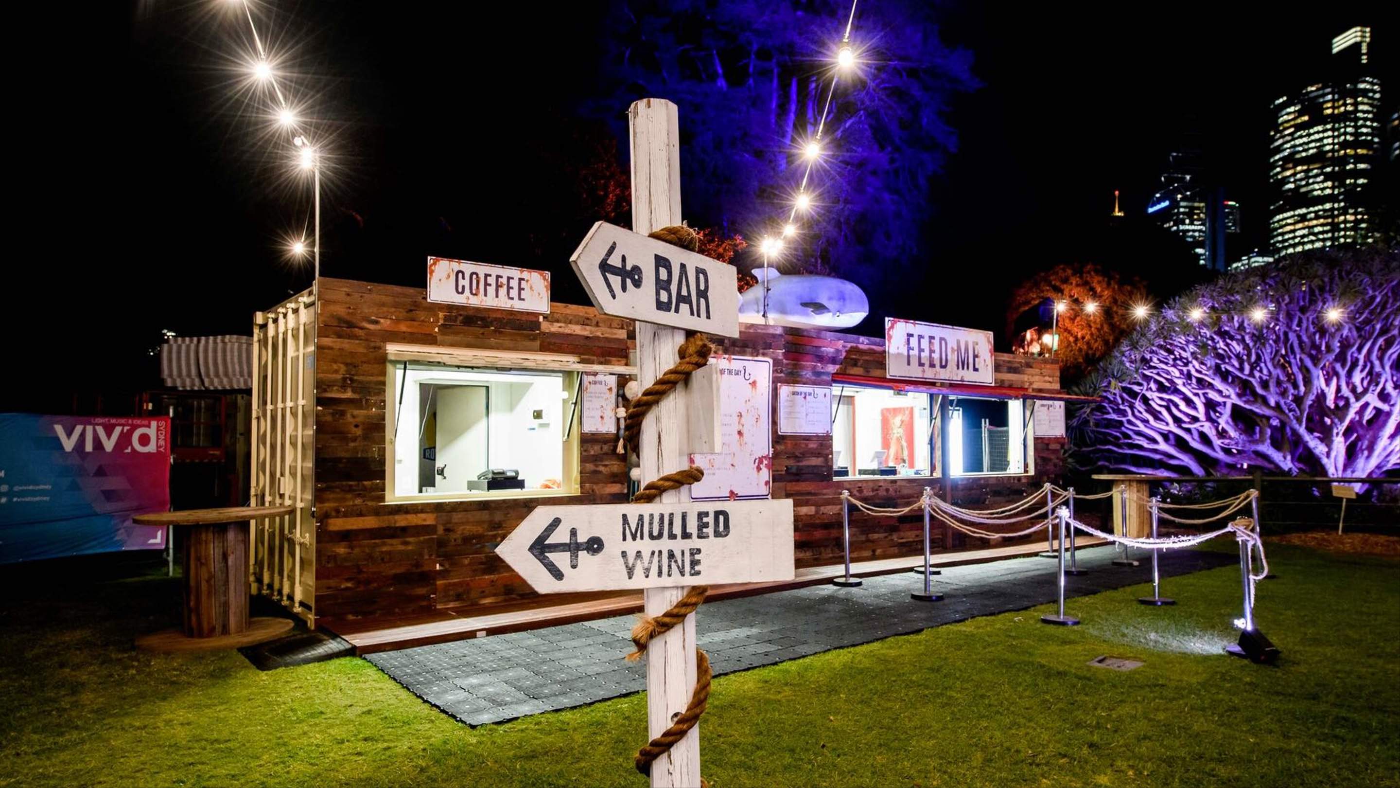 The Royal Botanic Garden Sydney's Vivid Pop-Up Bar - Concrete Playground