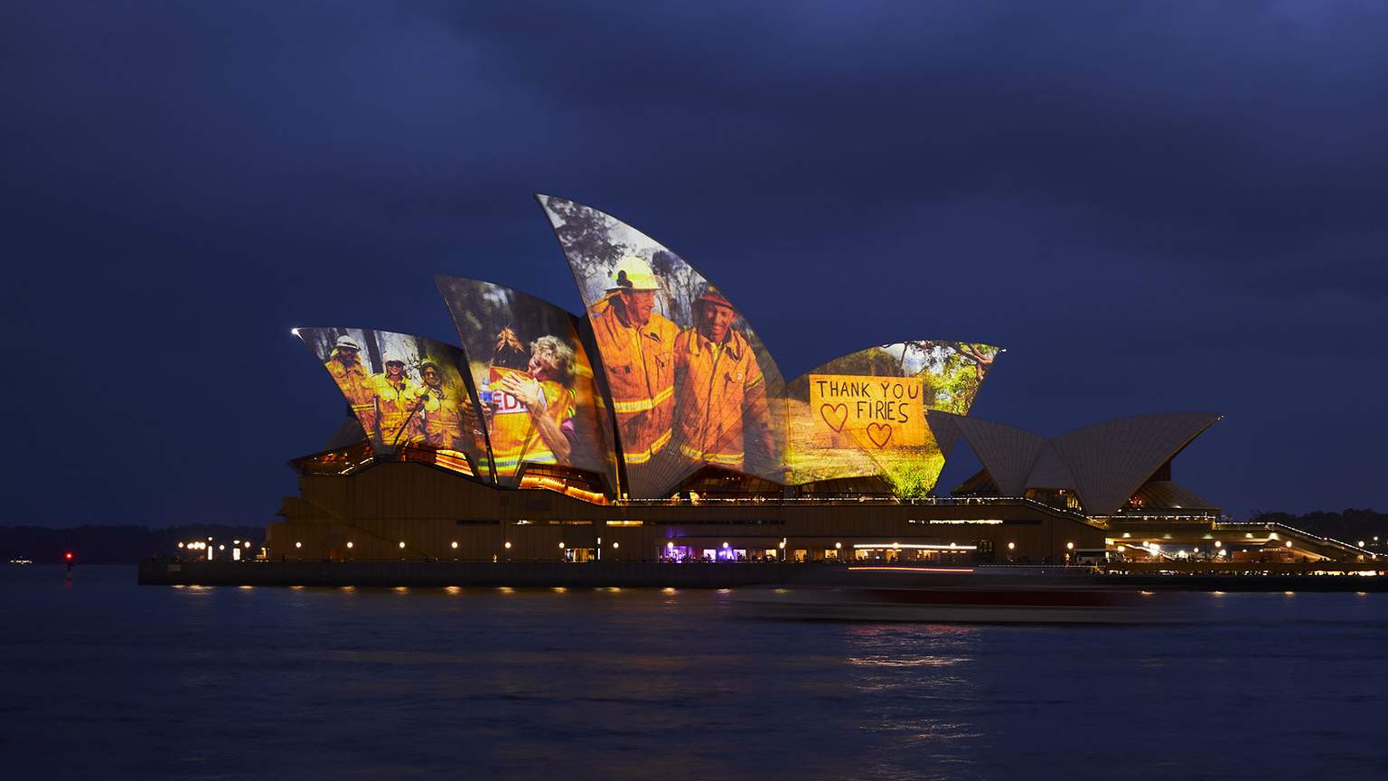 The Sydney Opera House Illuminated Its Sails with Images of ...
