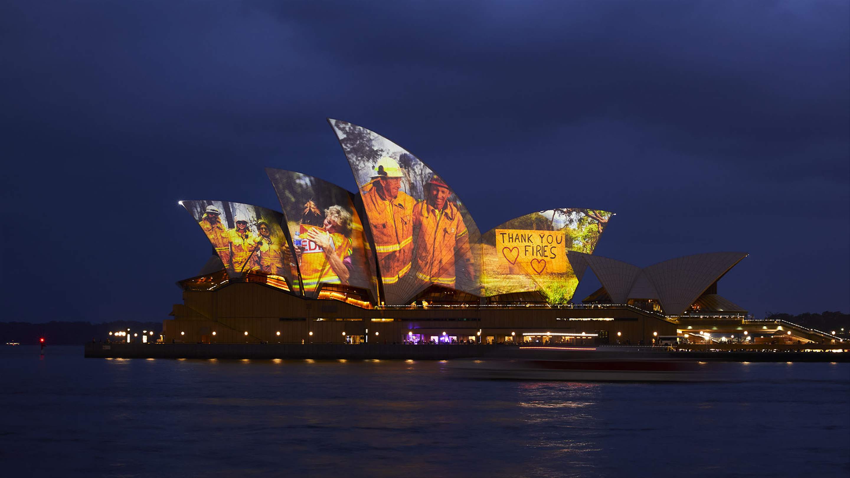 The Sydney Opera House Illuminated Its Sails with Images of ...