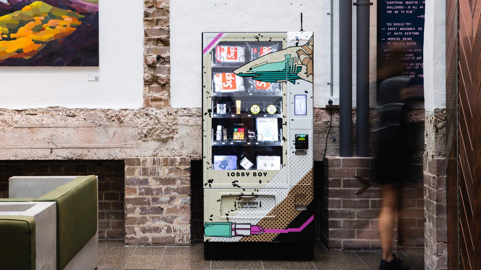 Paramount House Hotel's Vending Machine Stocks Supreme Socks, Glossier ...