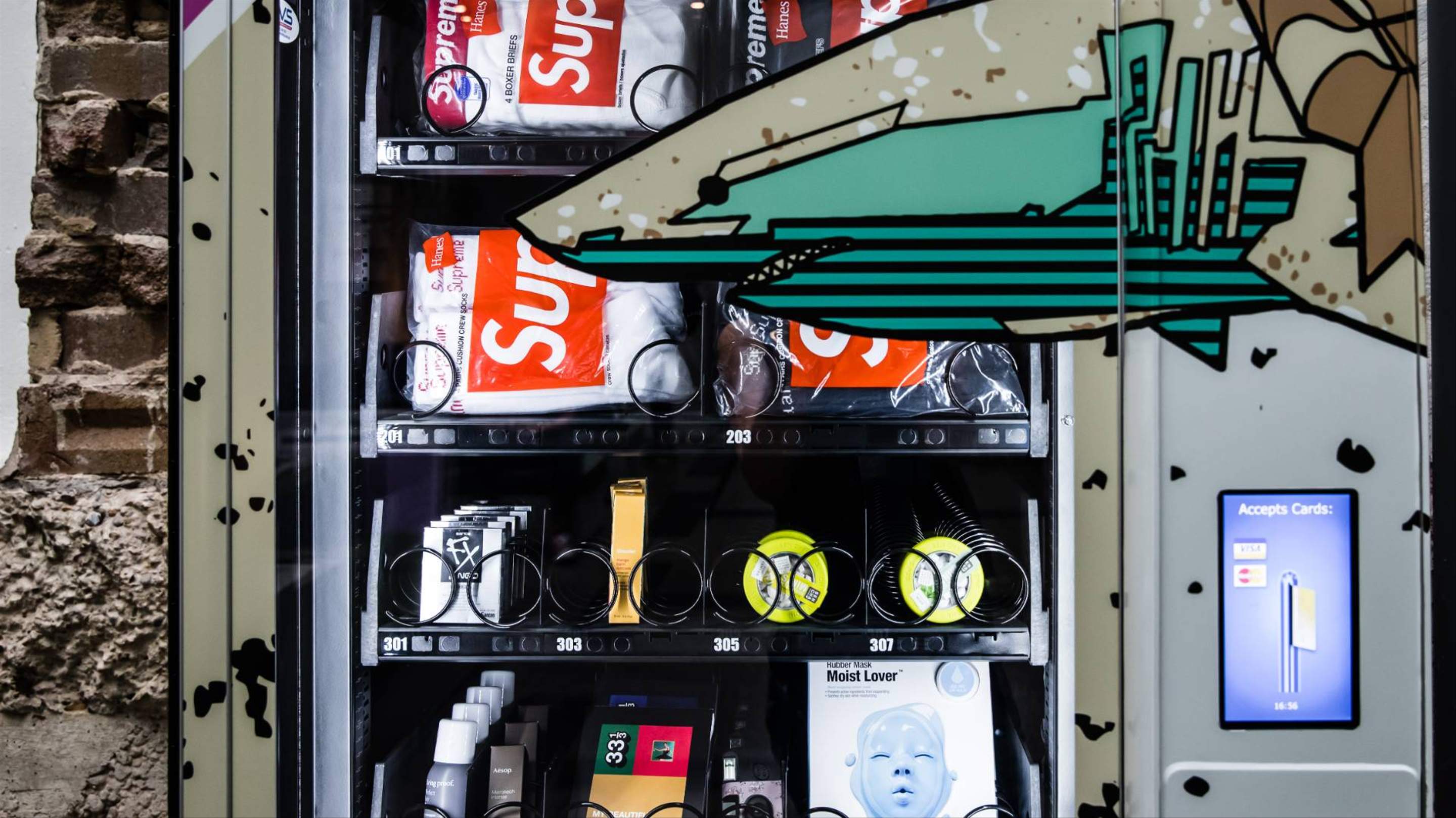 Paramount House Hotel's Vending Machine Stocks Supreme Socks, Glossier ...