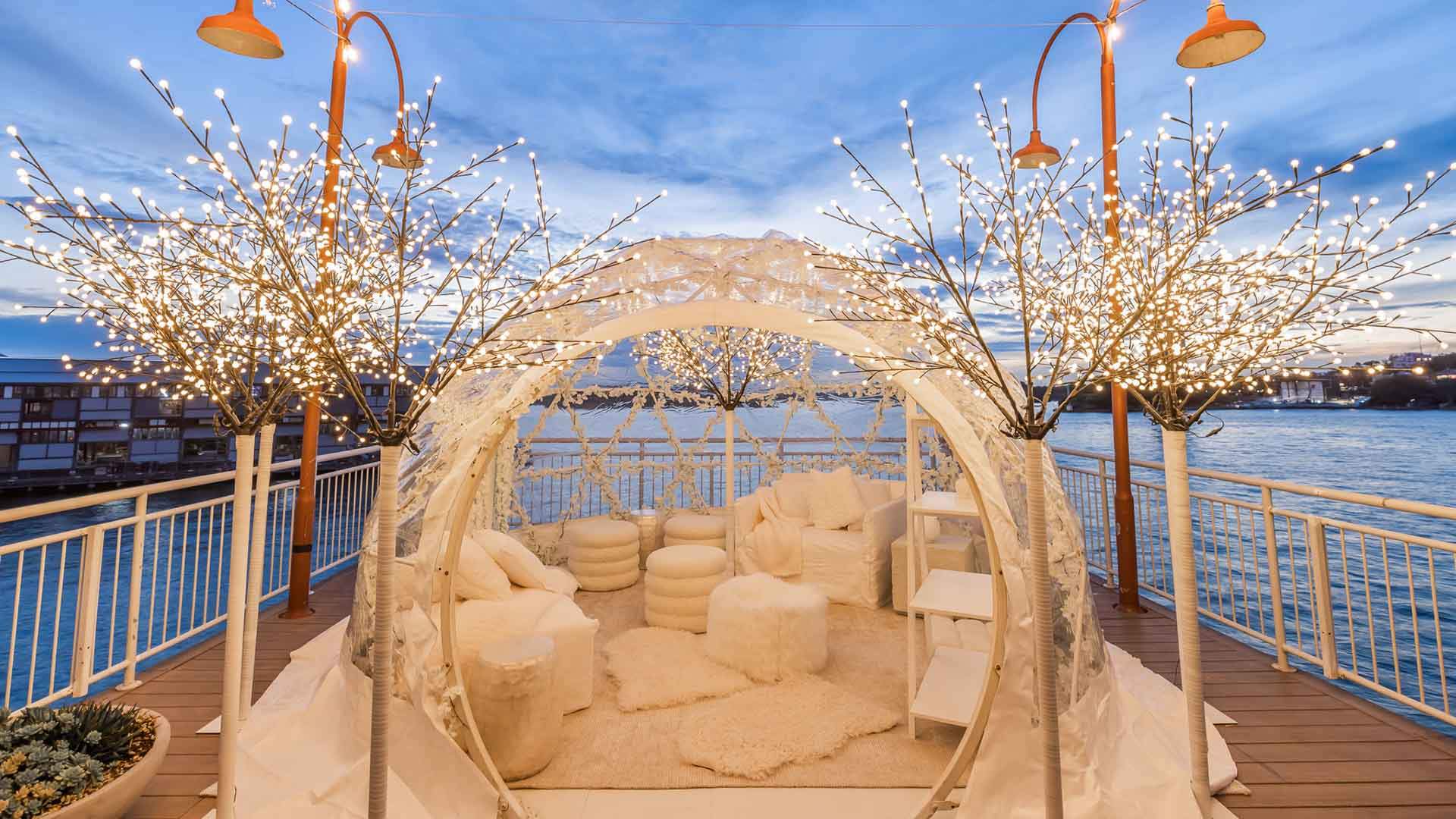 Igloos on the Pier 2022 - Concrete Playground
