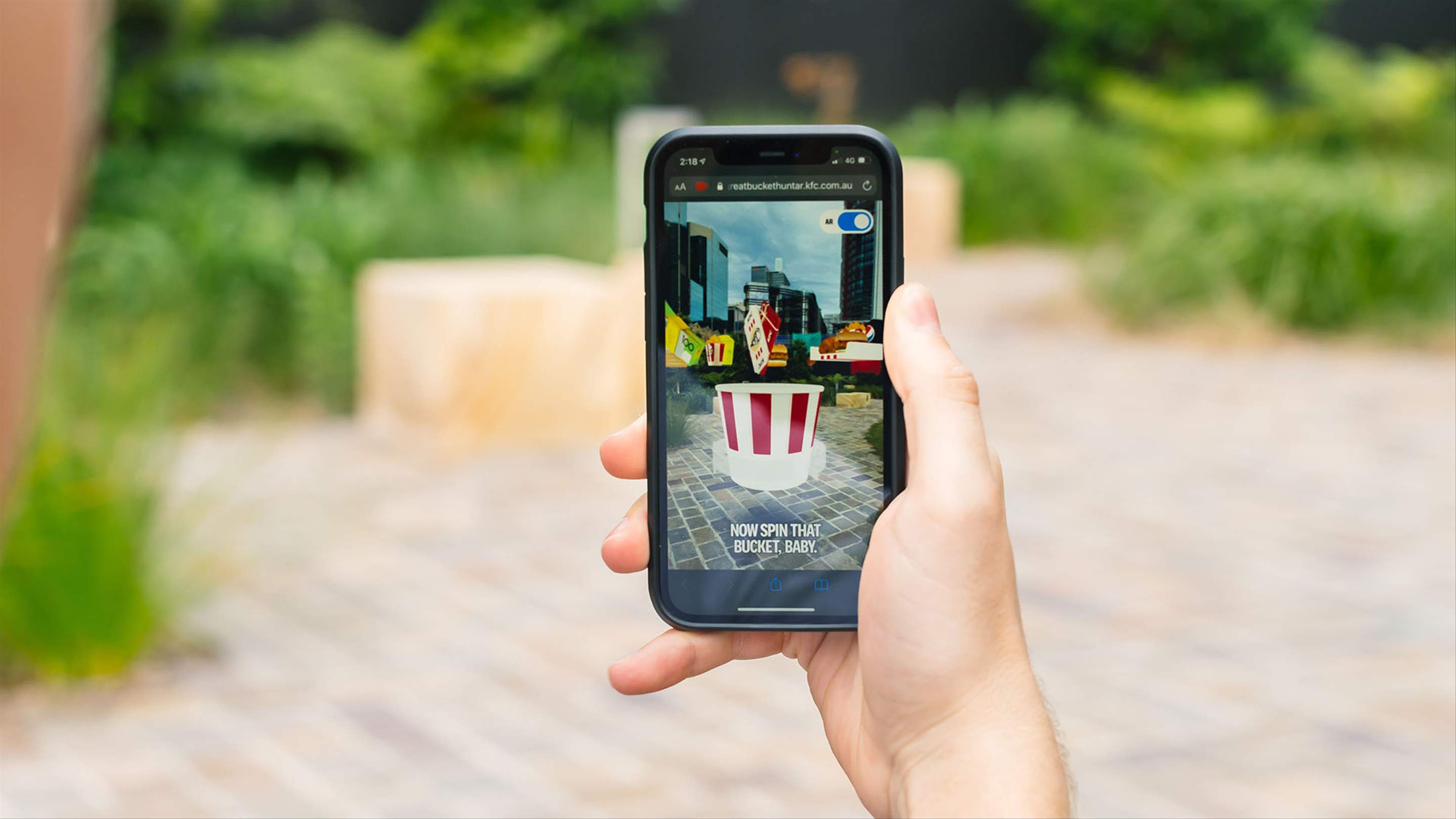 KFC's New Augmented Reality Game Takes You Hunting for Buckets to Win ...