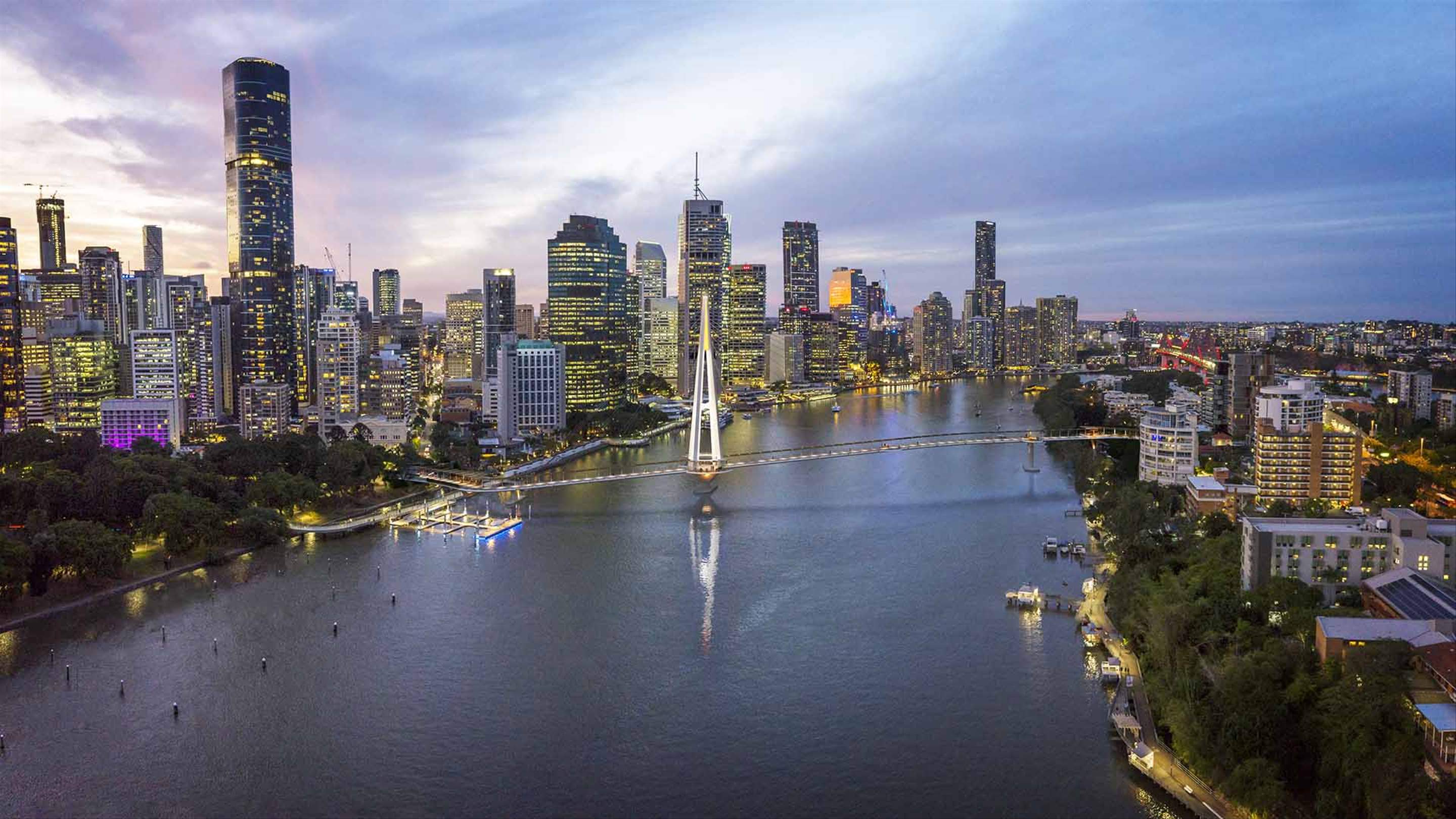 Kangaroo Point's New Green Bridge Is Set to Include an Overwater Bar ...