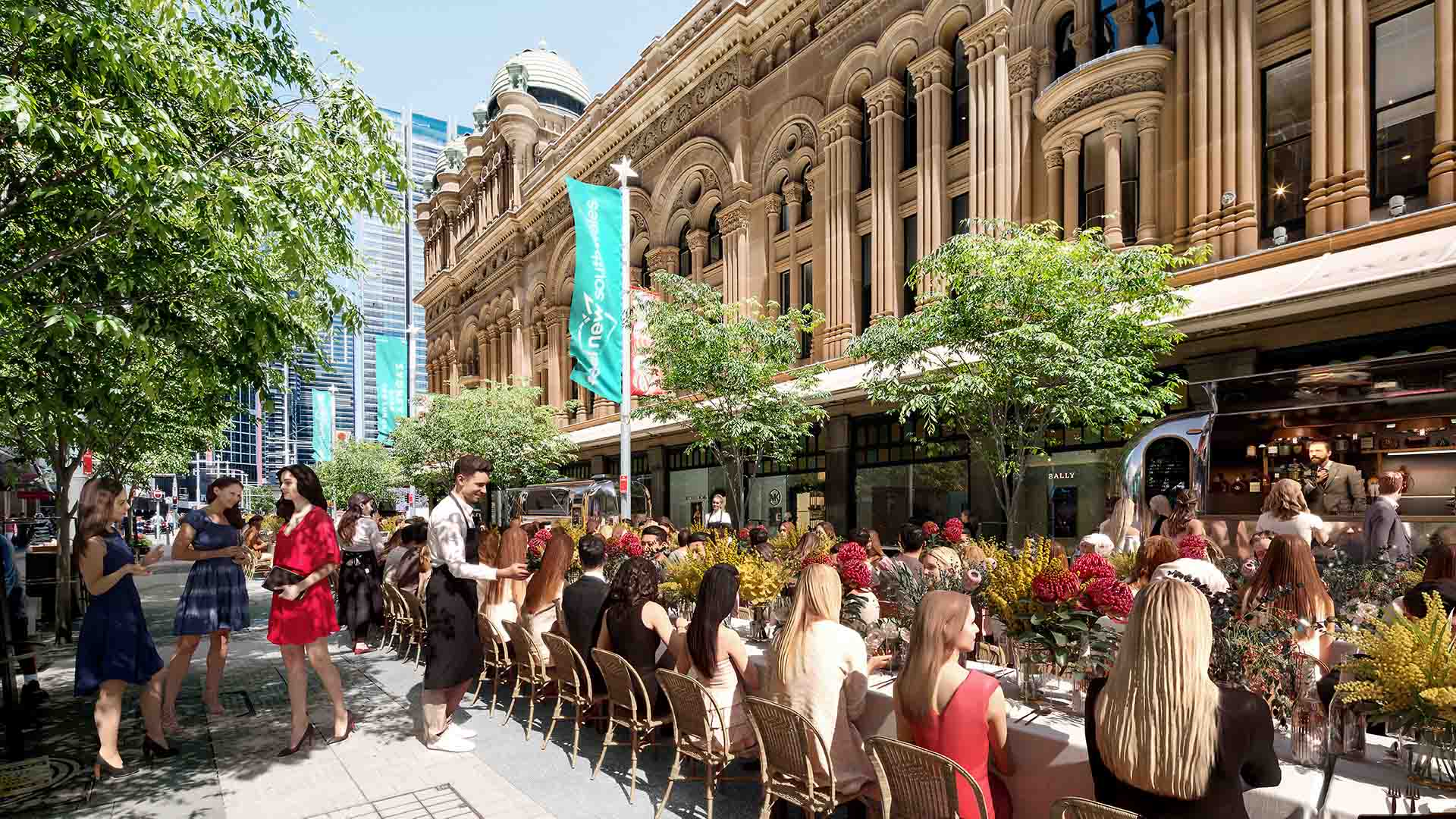 Open For Lunch: George Street Long Lunch - Concrete Playground