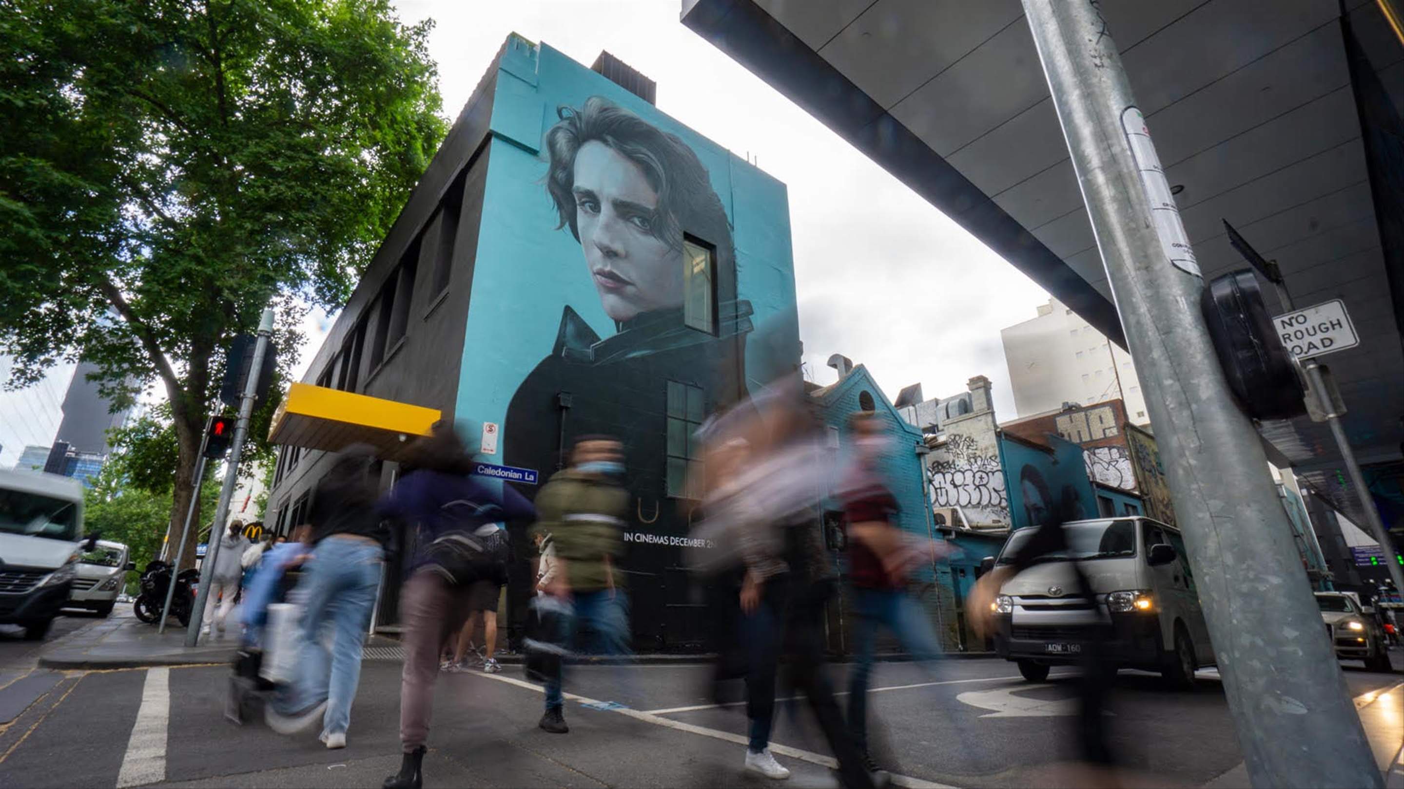 A Massive Timothee Chalamet Mural Is Currently Towering Over Melbourne ...