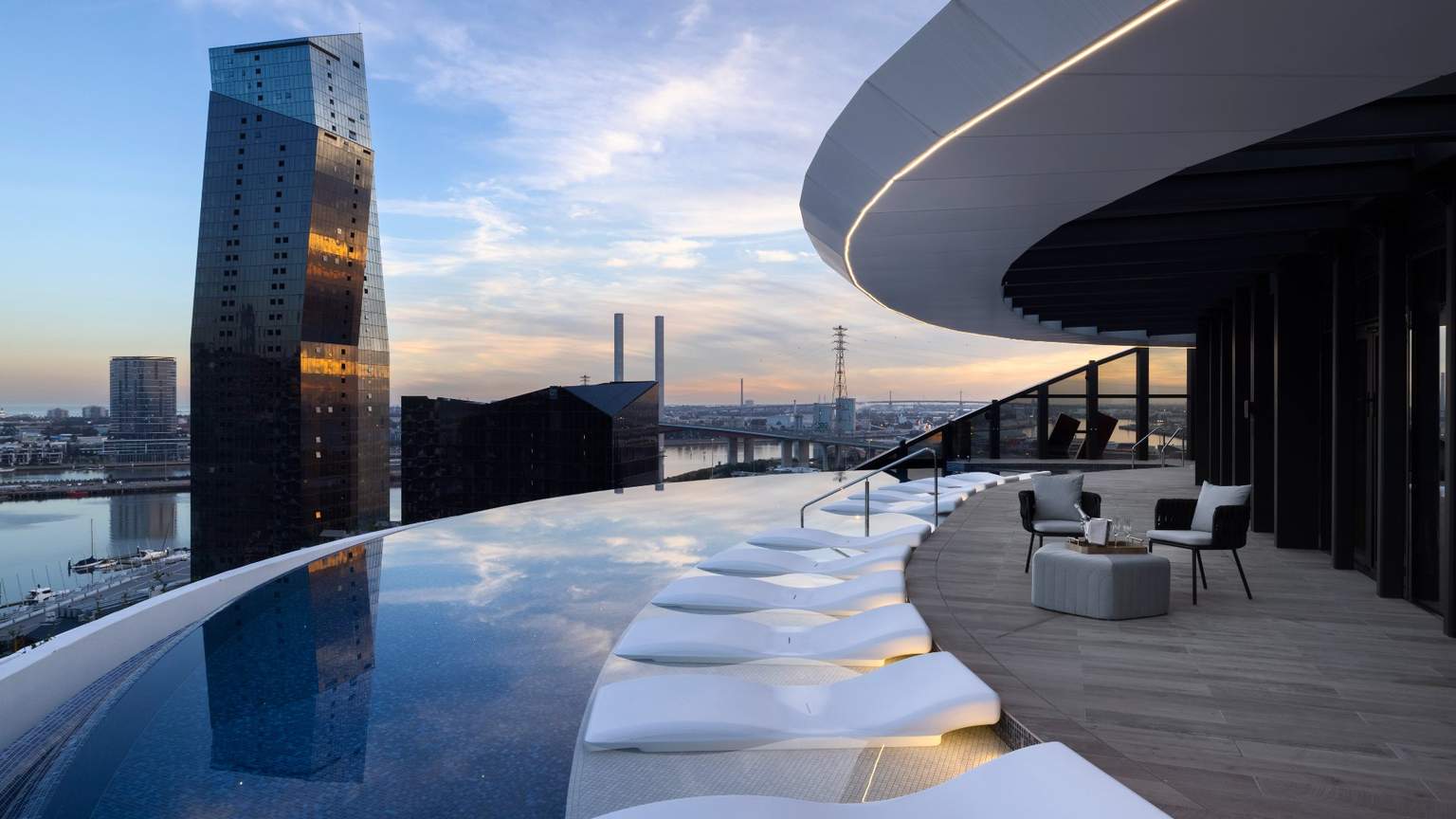 Melbourne Marriott Docklands Rooftop Infinity Pool Pass - Concrete ...