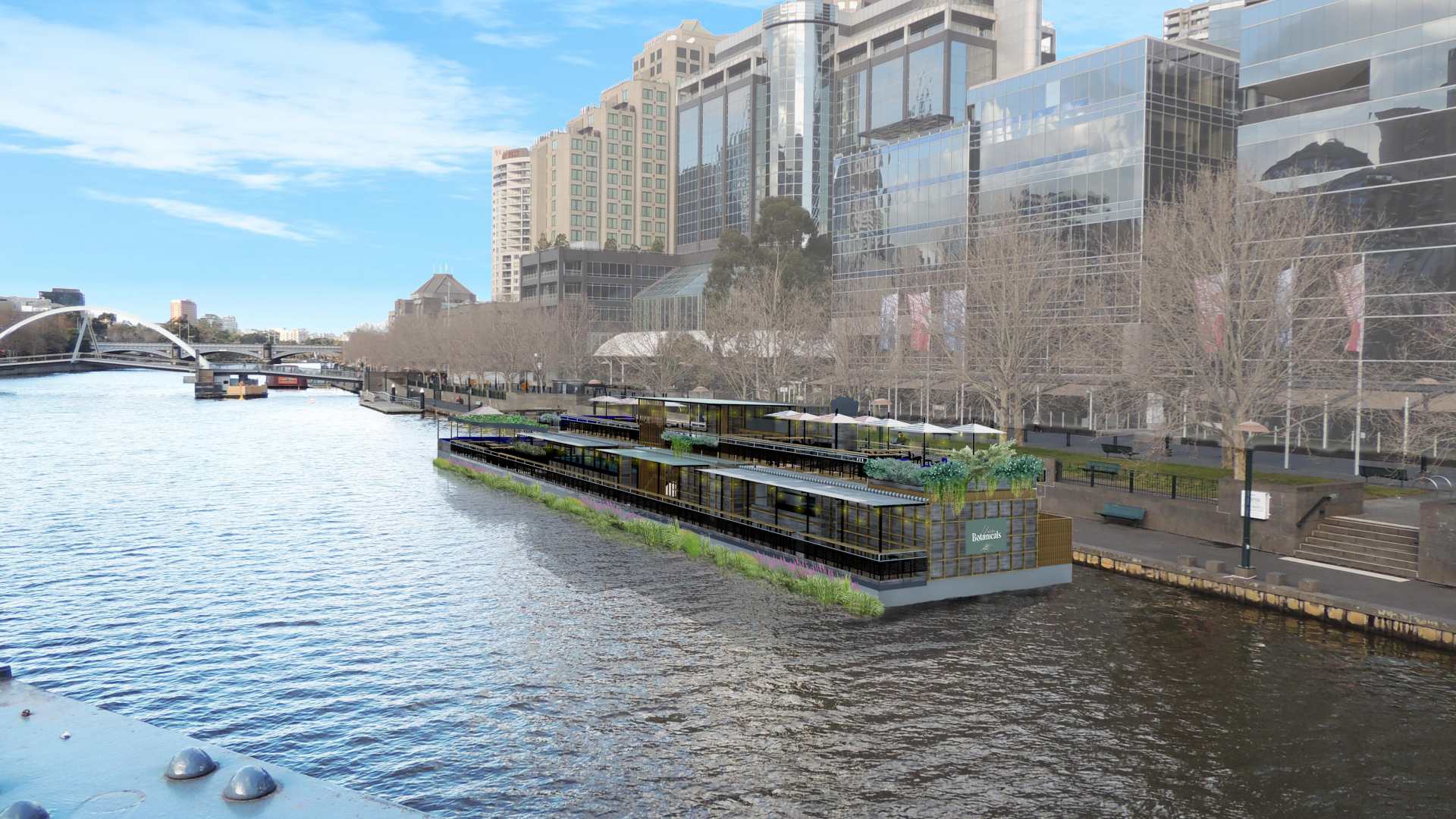 Yarra Botanica Is Melbourne's Lush New Pontoon Bar and Eatery Docking ...