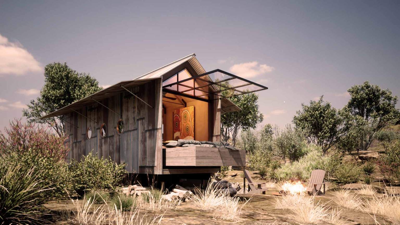 This New Tiny Home Features a Stargazing Platform and Will Pop-Up in ...