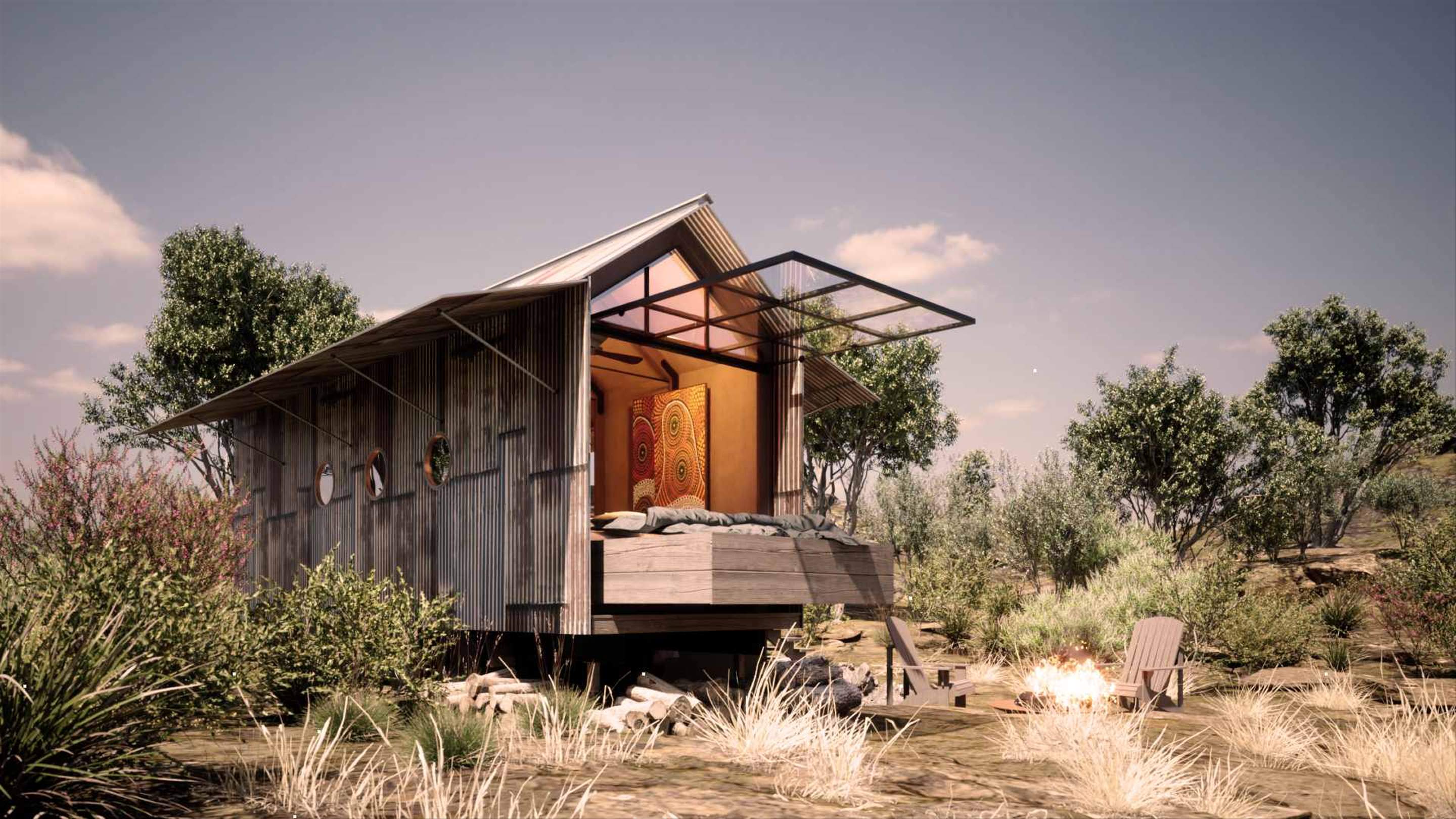 This New Tiny Home Features a Stargazing Platform and Will Pop-Up in Three Different Victorian ...