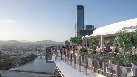 Brisbane's New Queen's Wharf Precinct and 100-Metre-High Sky Deck Will ...