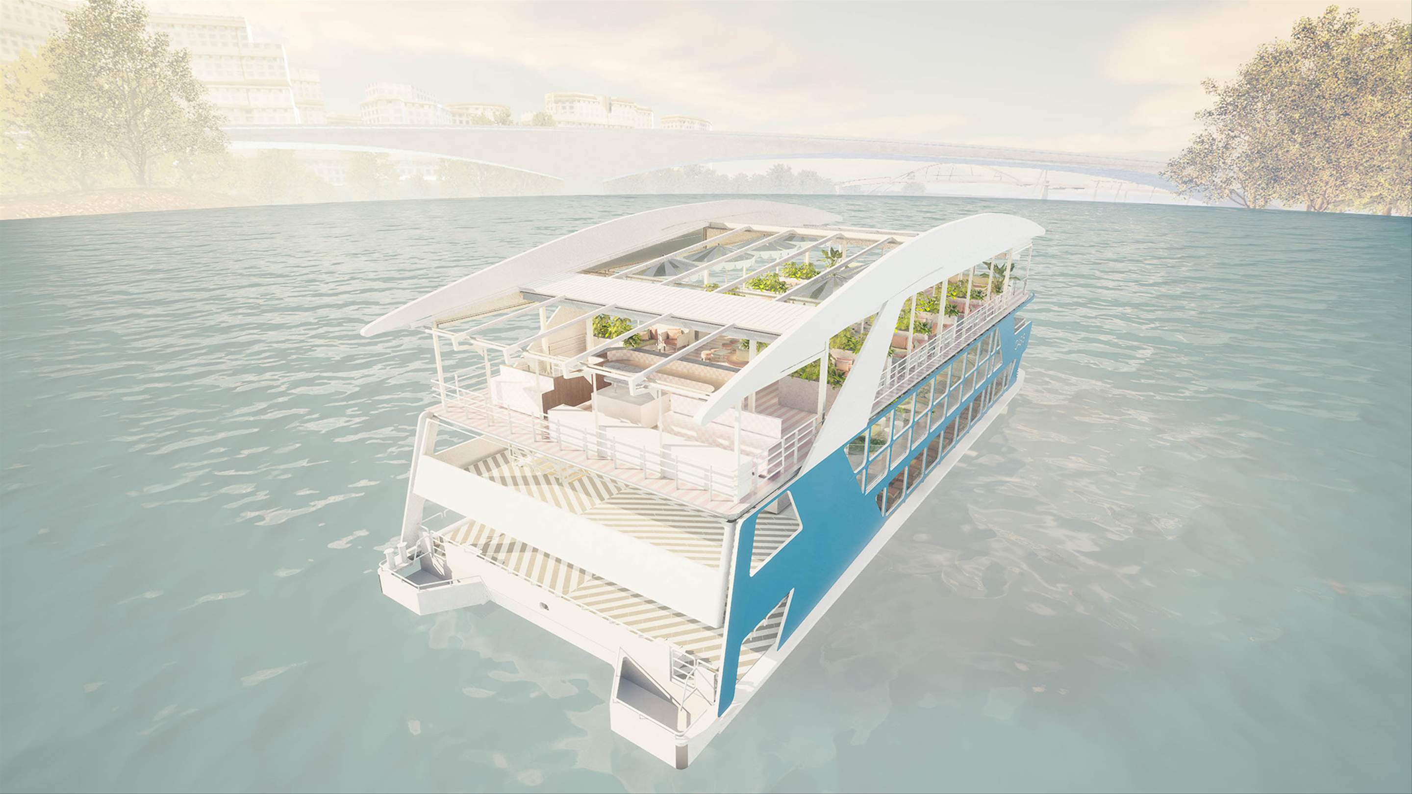 Coming Soon: Oasis Is the Three-Level Floating Bar That's About to ...