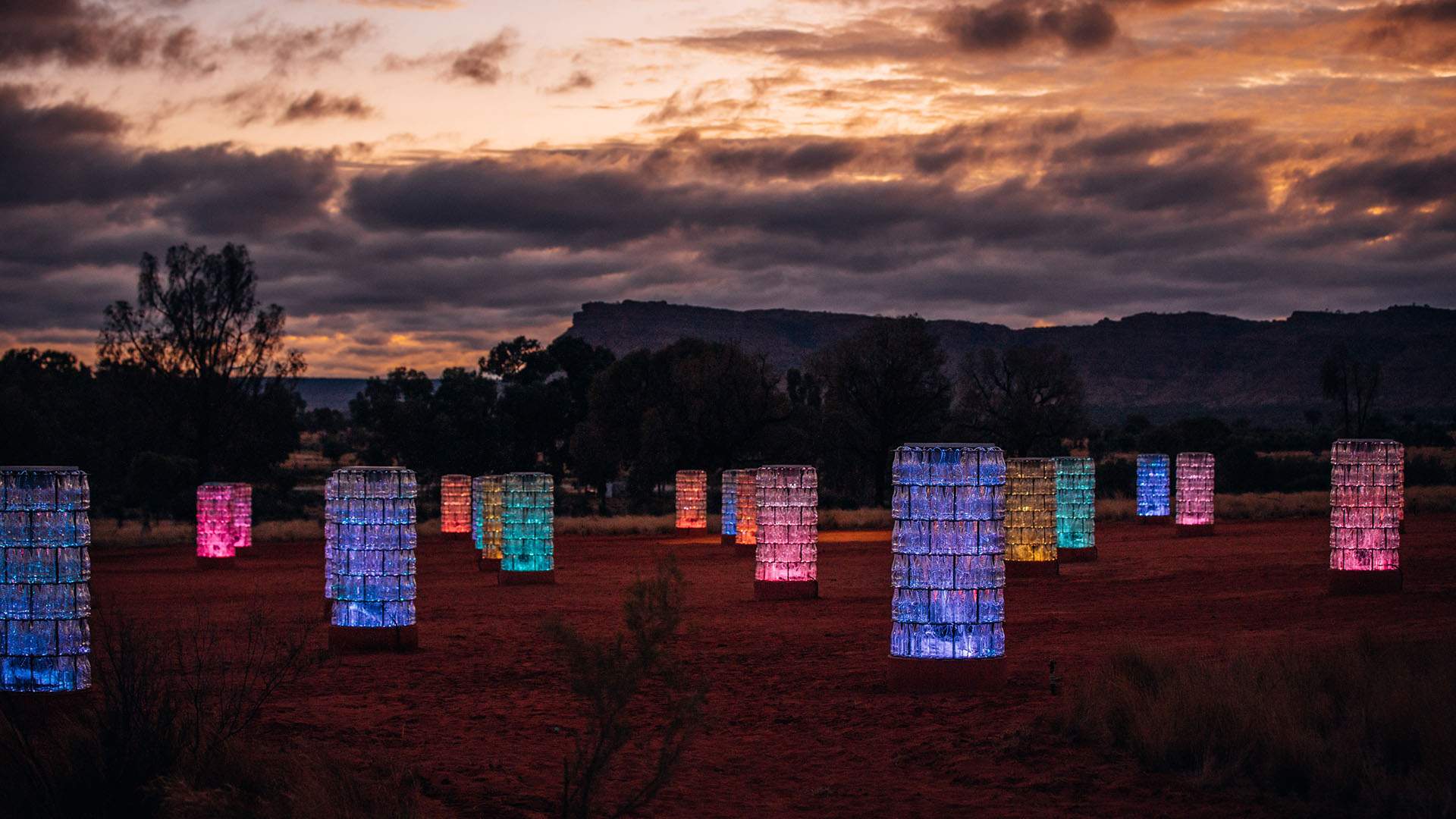Bruce Munro's New 'Light-Towers' Installation Is Now Dazzling the ...