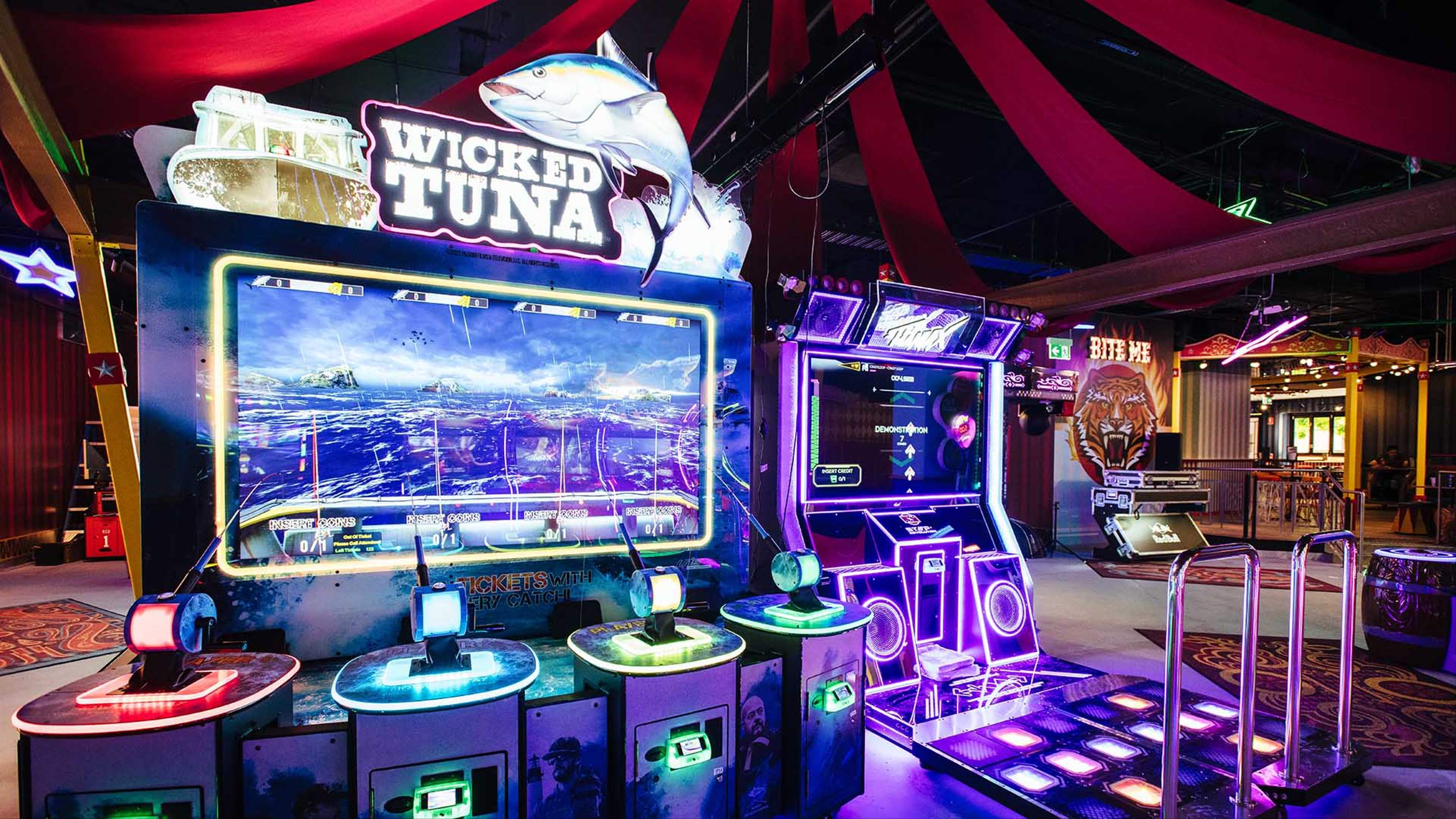 Now Open: Circus-Themed Arcade Bar Archie Brothers Cirque Electriq Has ...
