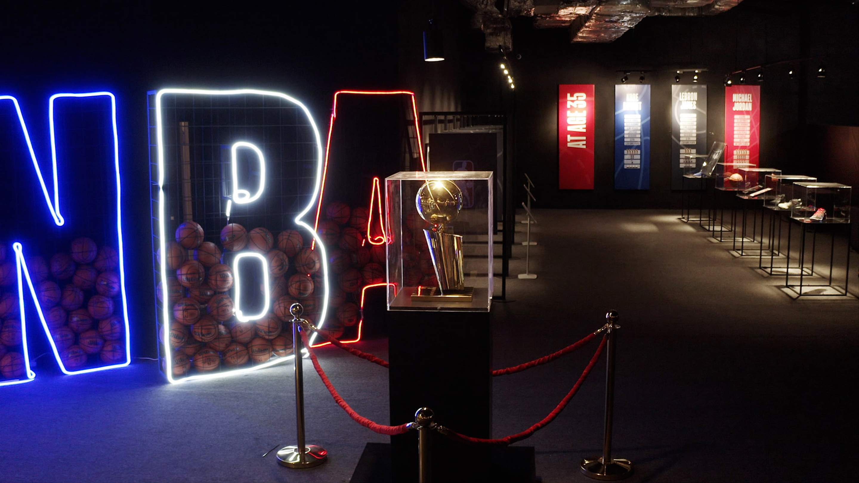 A Huge Interactive NBA Exhibition That Bounces Through Basketball ...