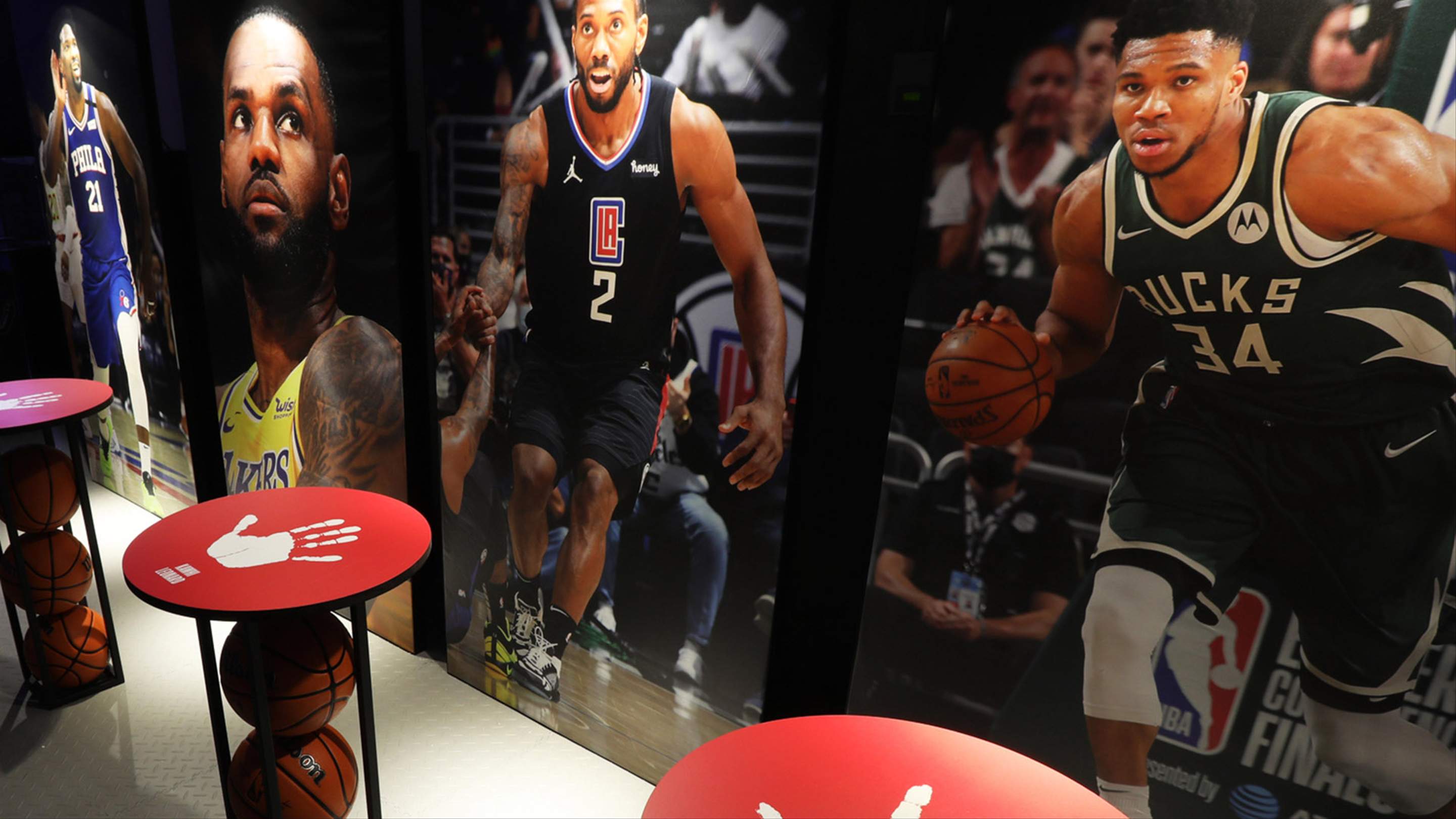 A Huge Interactive NBA Exhibition That Bounces Through Basketball ...