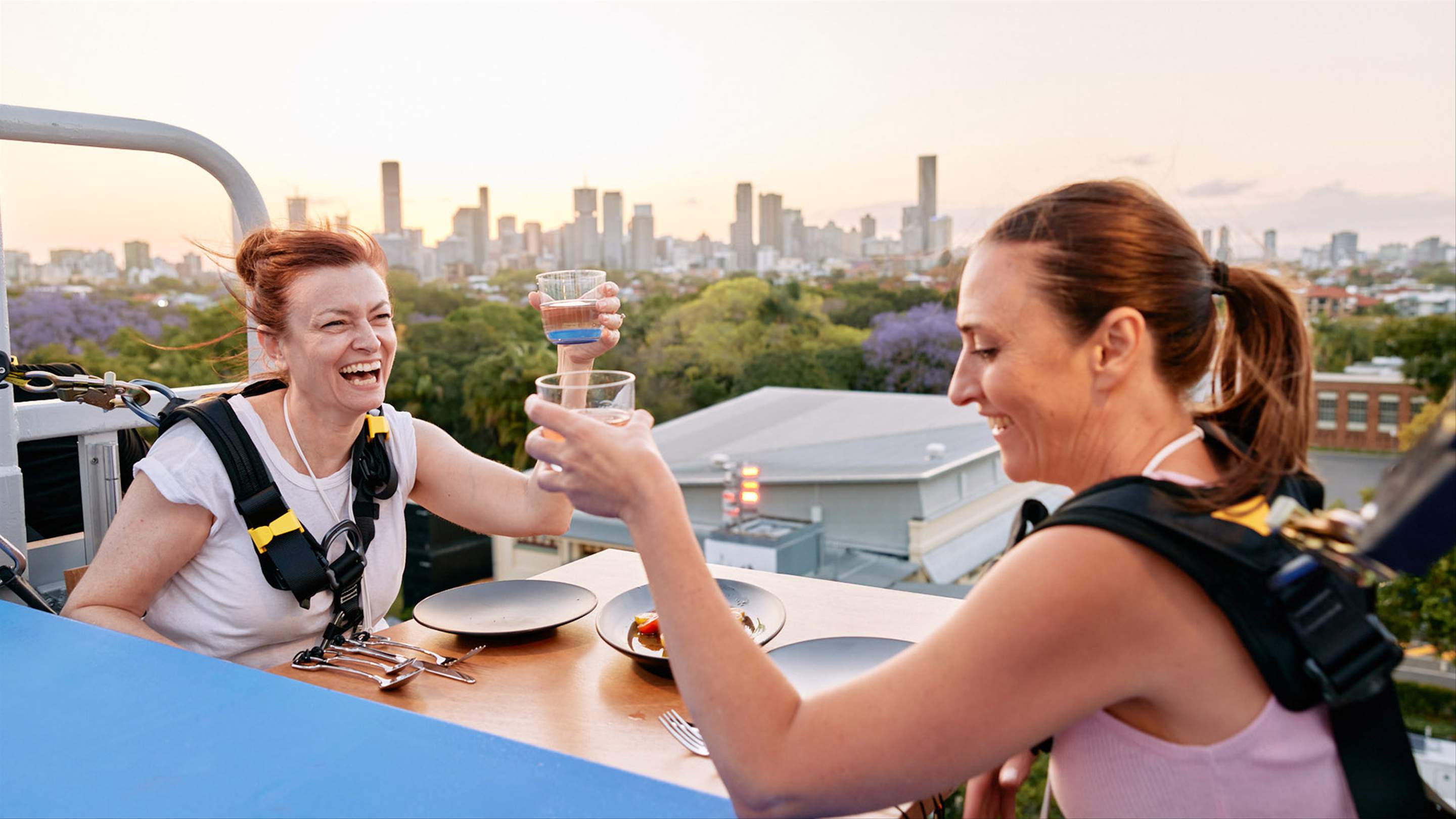 Now Open: Vertigo Serves Dinner 17 Metres Up While You're Hanging Over ...