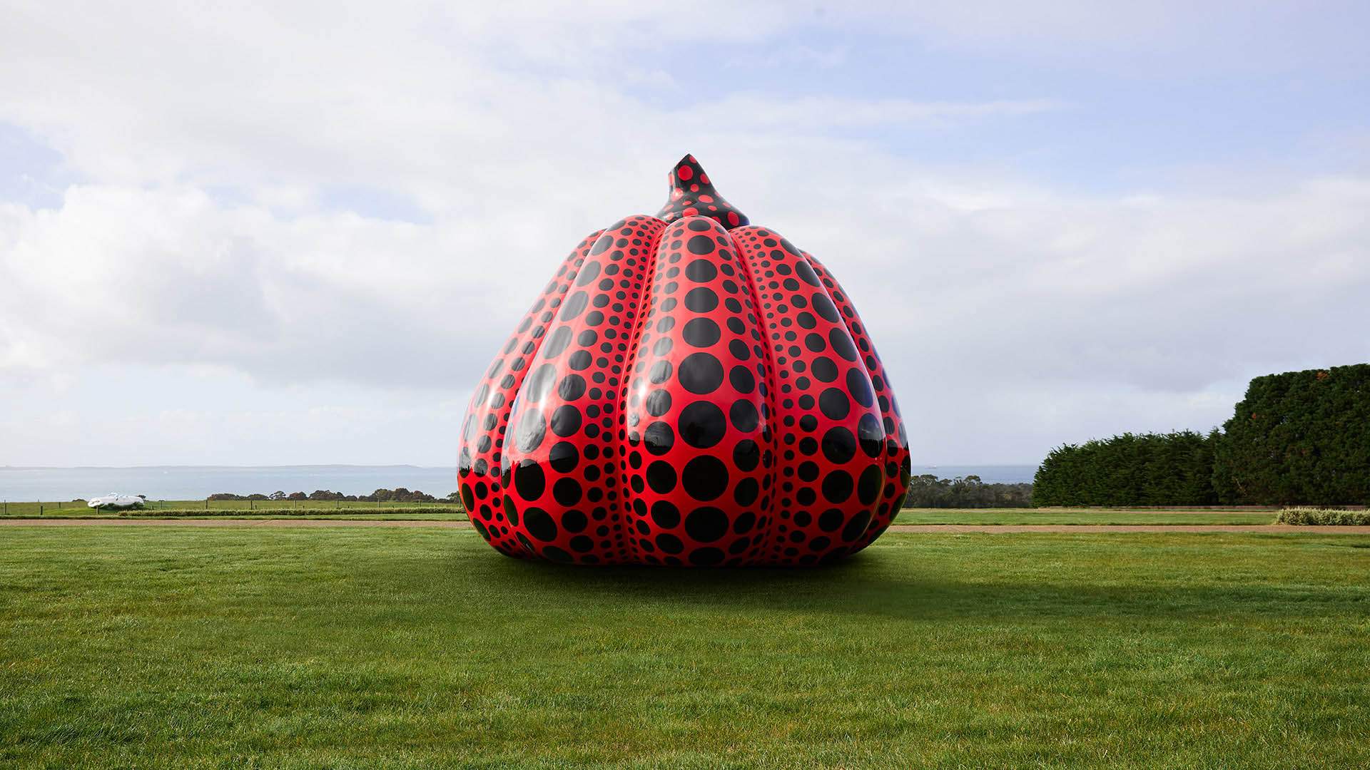One of Yayoi Kusama's Giant Pumpkins Is Taking Up Permanent Residence ...
