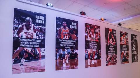 A Massive Interactive NBA Exhibition That Bounces Through Basketball ...