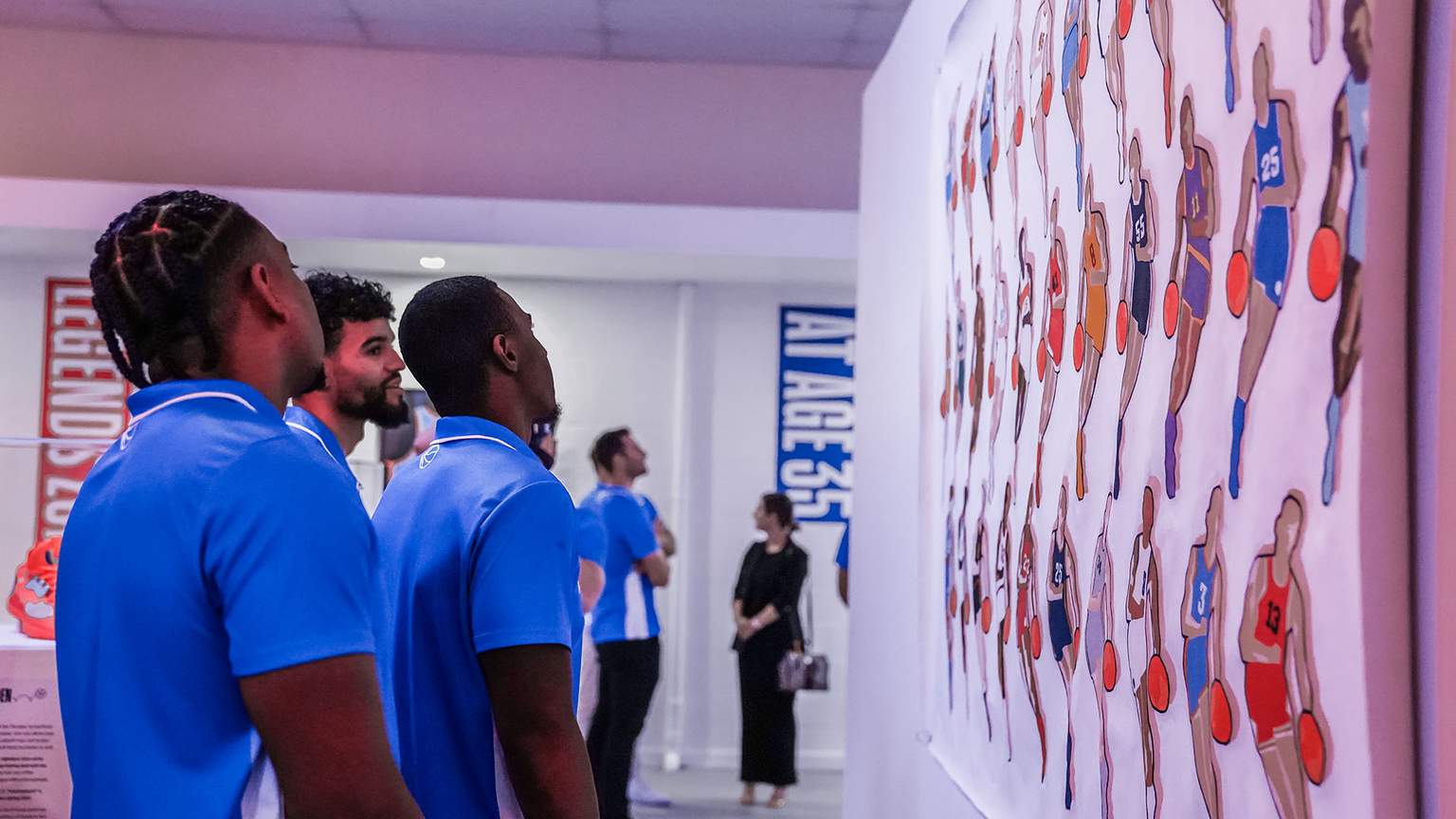 A Massive Interactive NBA Exhibition That Bounces Through Basketball ...