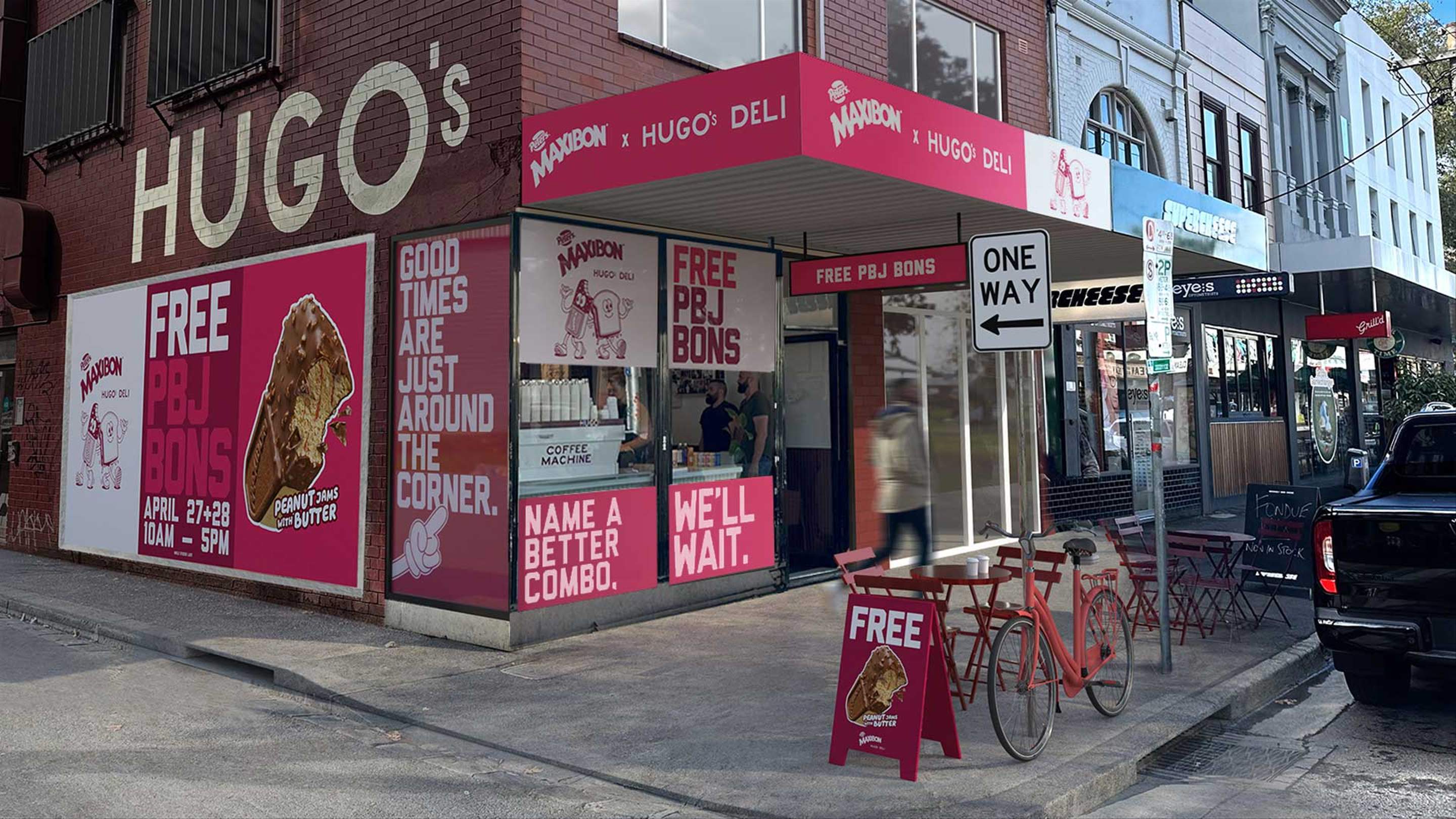 Free Maxibon Peanut Jams with Butter at Hugo's Deli