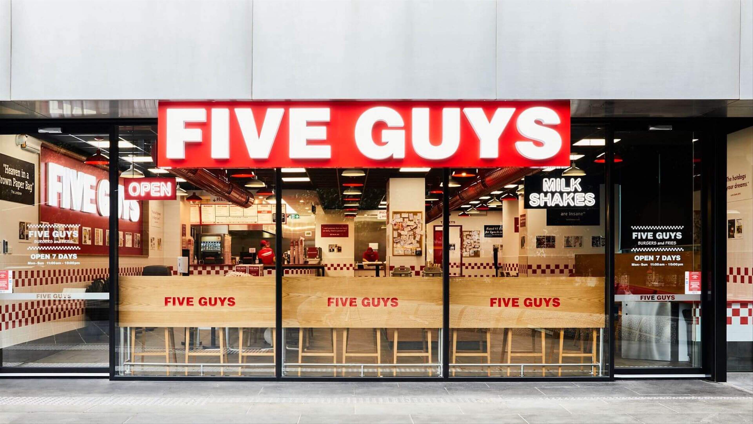 Five Guys Is Opening Its Second Melbourne Venue in QV This October