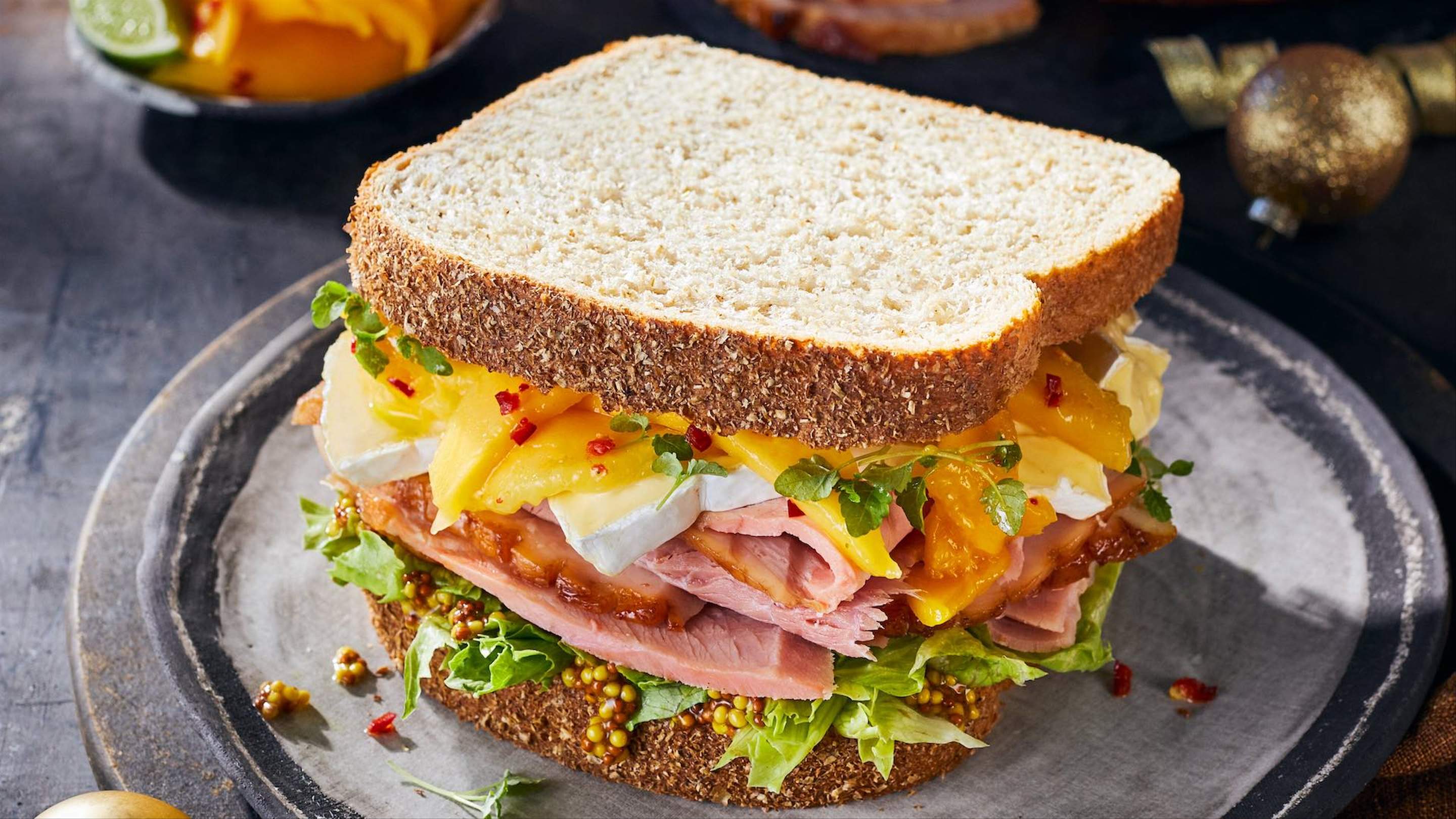 Christmas Leftovers Ham Sandwich Recipes - Concrete Playground