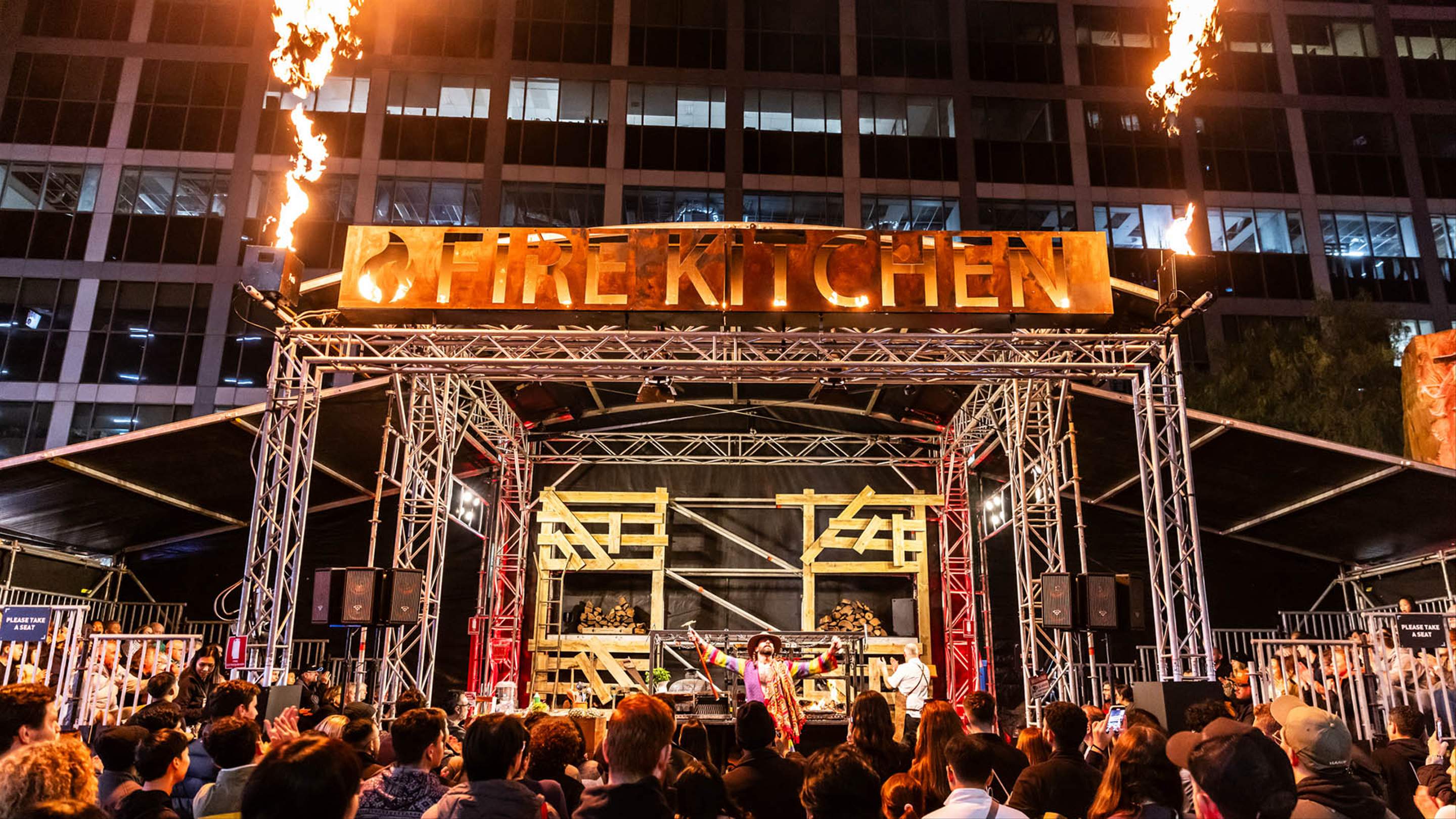 Vivid Fire Kitchen - Concrete Playground