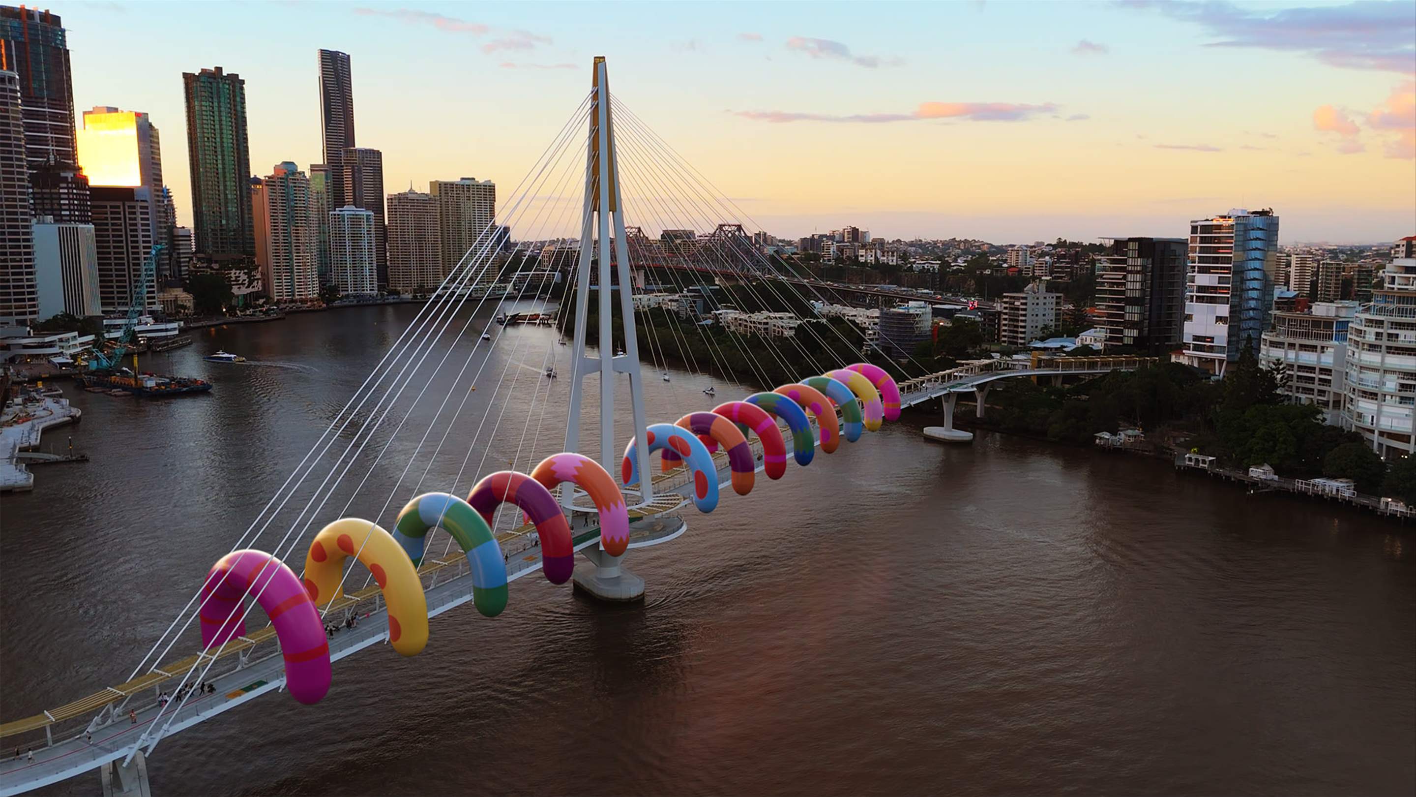 Brisbane Festival Is Turning Three of the City's Pedestrian Bridges Into Art Installations — and ...