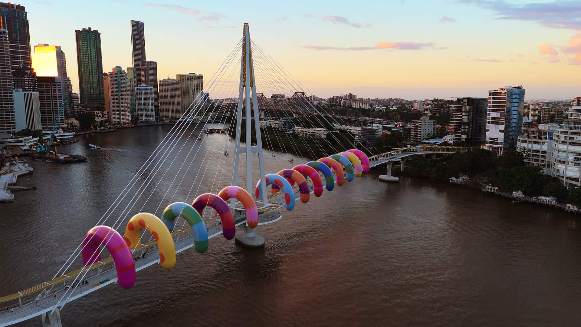 Brisbane Festival Is Turning Three of the City's Pedestrian Bridges ...