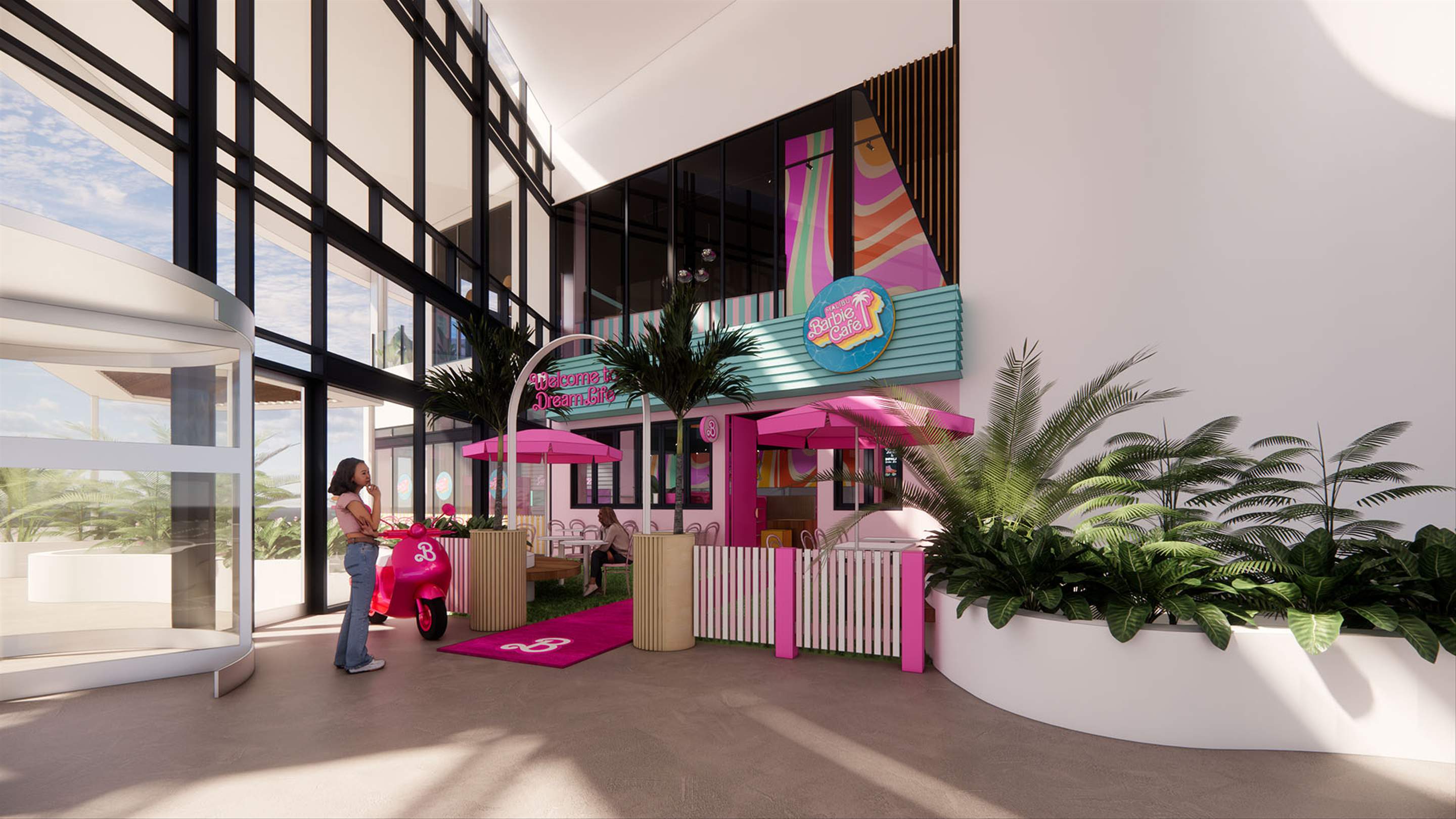 Malibu Barbie Cafe - Concrete Playground