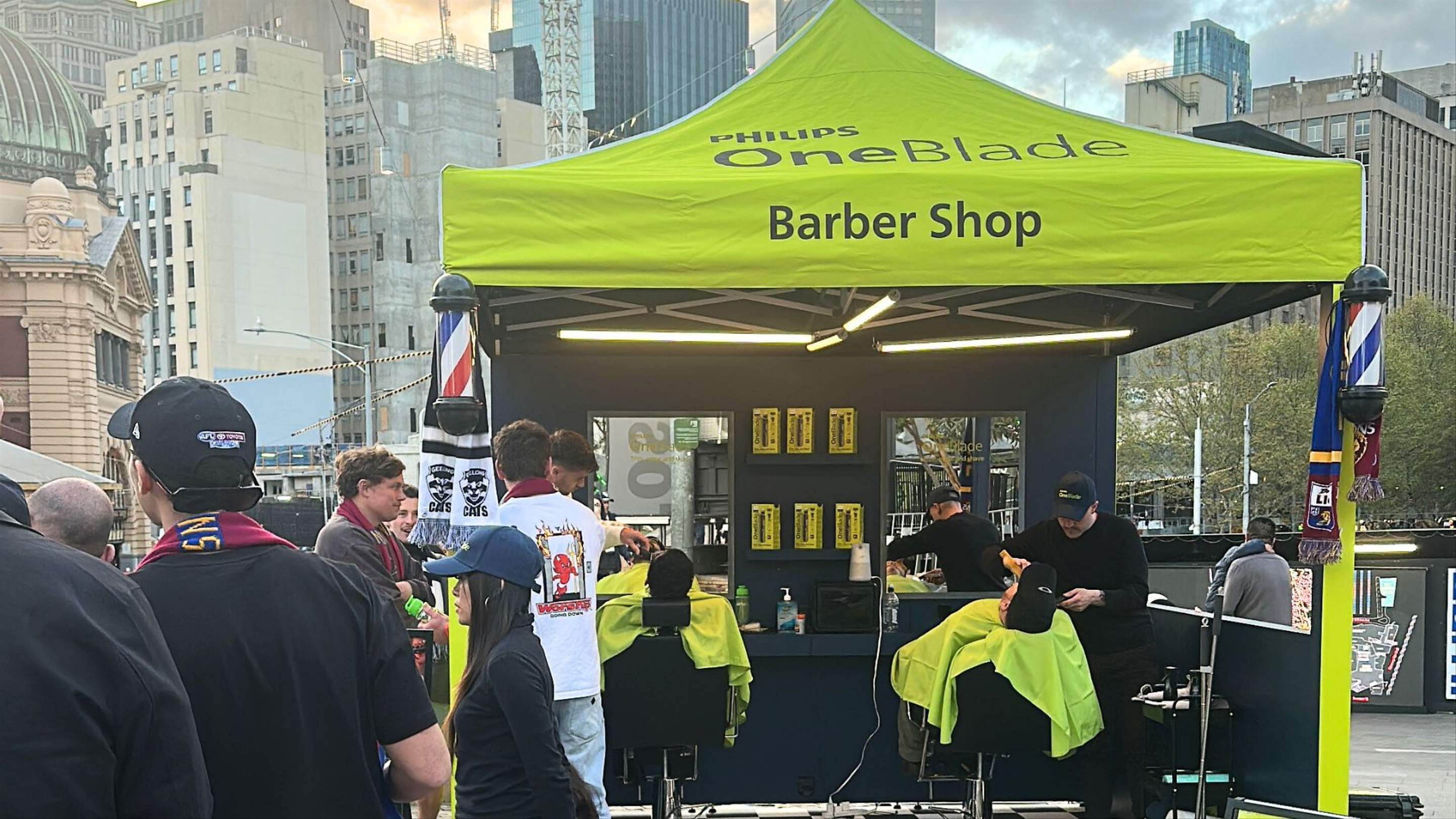 Australian Open: Score a Free Shave at This Pop Up Barber Shop